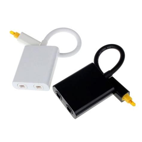 digital optical audio splitter 2 way audio cable splitter adapter 1