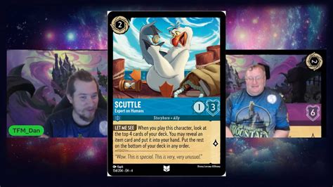 Scuttle Expert On Humans Medallion Weights Mushu Report Disney Lorcana News Updates