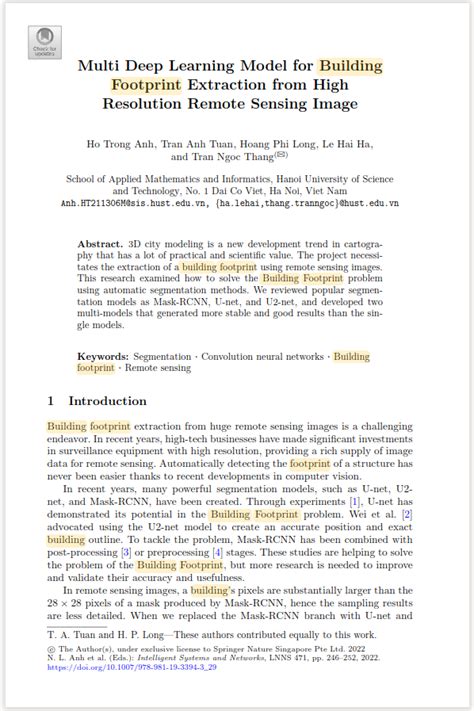PDF Multi Deep Learning Model For Building Footprint Extraction From High Resolution Remote