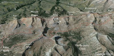 Ruby Ridge Traverse Map Stuck In The Rockies