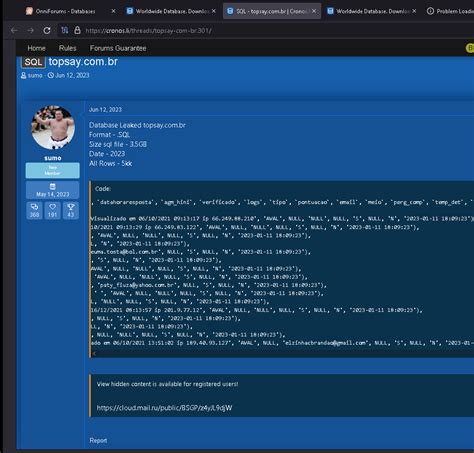Br Security Breach Massive Data Leak Detected On The Dark