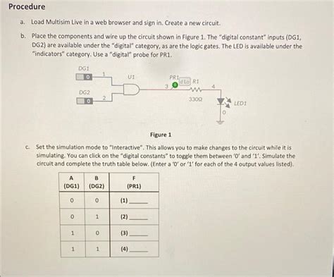 solved procedure a load multisim live in a web browser and
