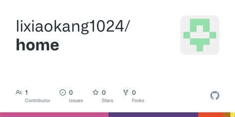 GitHub Lixiaokang Home