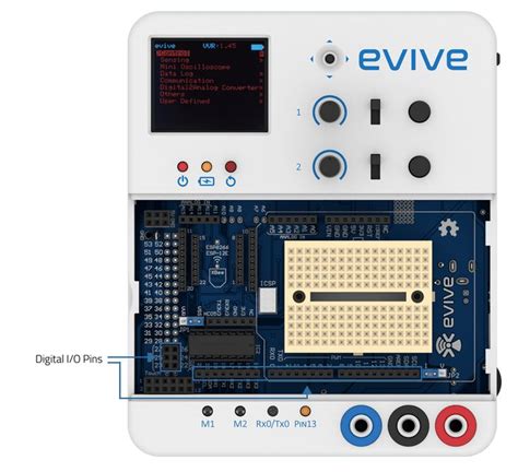 Configuring Digital I O Pins On Evive With Arduino Ide And Pictoblox