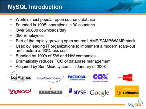 PPT MySQL Introduction To The MySQL Products PowerPoint Presentation ID 6714424