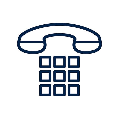 Premium Vector Call Number Icon Vector Illustration