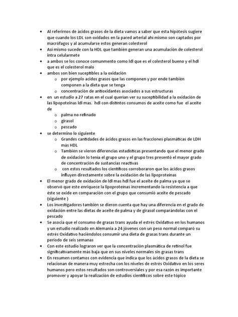 Al Referirnos De Ácidos Grasos De La Dieta Vamos A Saber Que Esta