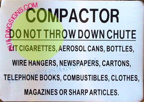 Compactor Signs
