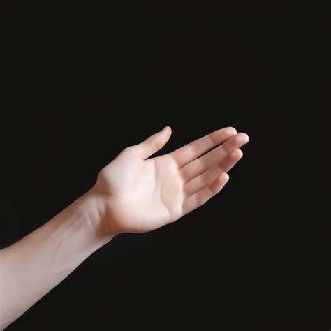 premium ai image human hand gesture