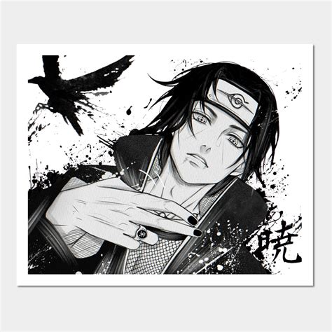 Itachi Uchiha Wall And Art Print Anime Drawings Naruto Sketch Drawing Anime Character Drawing