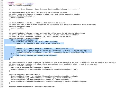 Able To Start A Timeline In External Onpage Javascript Using