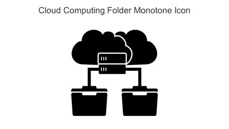 Cloud Computing Folder Monotone Icon In Powerpoint Pptx Png And