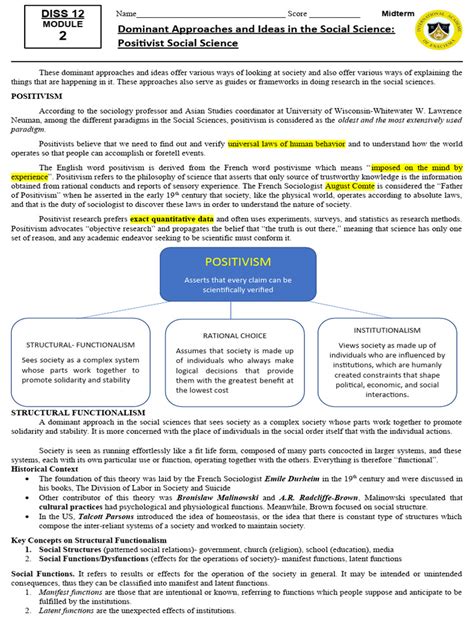 Module 1 Positivist Theory Pdf