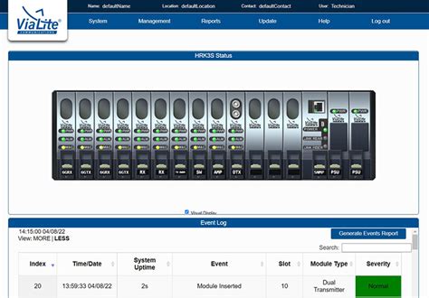 How To Connect To The Vialite Monitoring And Control Mandc Modules Vialite Communications