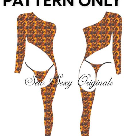 Catsuit Pattern Etsy