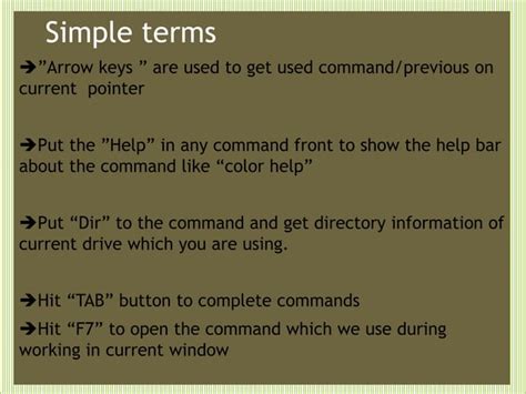 Command Prompt Presentation Pptx Operating Systems Computer Software And Applications