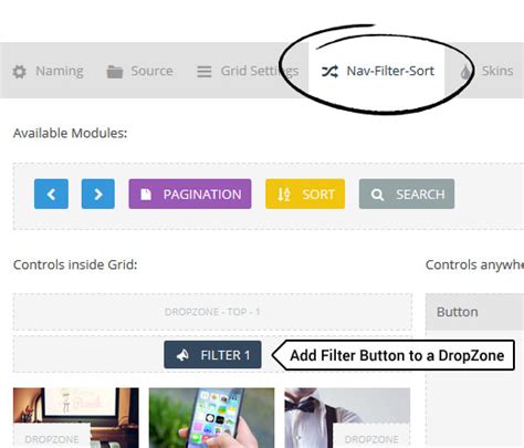 Adding Filter Navigation For A Custom Grid Essential Grid WordPress Gallery Plugin