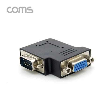 모니터 젠더 15pin Vga 연장 D Sub Rgb 좌향꺾임 꺽임 에픽마트