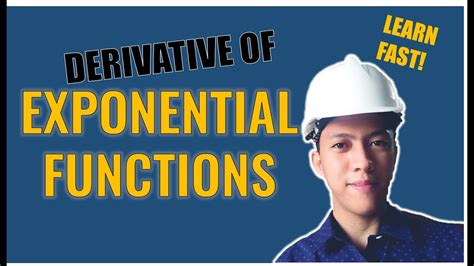 Derivative Of Exponential Functions Youtube