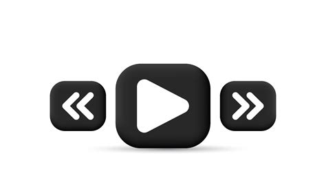 Illustration Realistic Icon 3d Player Concept Button Play Isolated On Background 15639776 Vector