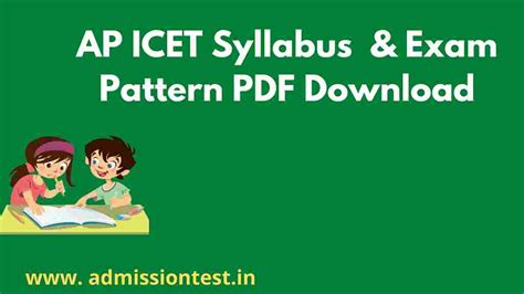 Ap Icet Syllabus 2023 Check Complete Syllabus And Subject Wise Download Pdf