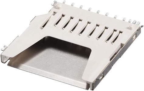 Uxcell Sd Memory Card Socket Long Body 11 Pin Pcb Mount Connector 20pcs