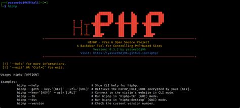 Hiphp Create A Backdoor To Control Php Based Sites