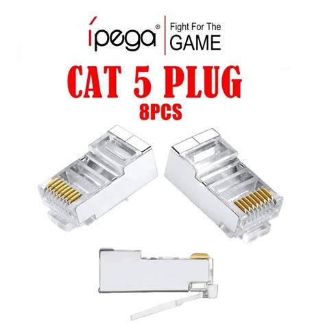 Cat5 Rj45 Connector 8p8c Modular Ethernet Cable Header Plug 8pcs Shopee Philippines