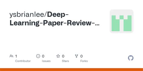Github Ysbrianlee Deep Learning Paper Review And Practice Master Deep