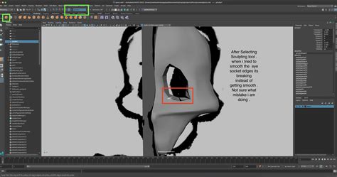 Solved Sculpting Tool Edges Breaking When Using Sculpting Tool In Maya Autodesk Community
