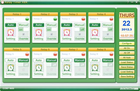 Relay Timer R8x User Manual Serial Port Tool