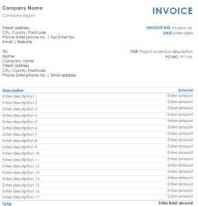 16 Handy Invoice Formats In MS WORD Word Excel Samples