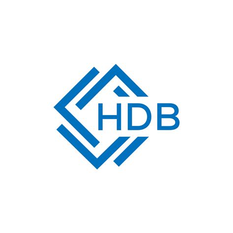 Hdb Letra Logo Diseño En Blanco Antecedentes Hdb Creativo Circulo Letra Logo Concepto Hdb