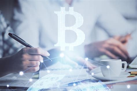 Premium Photo Double Exposure Of Blockchain Theme Drawing Over People Taking Notes Background