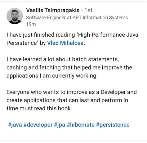 vlad mihalcea on linkedin investing in knowledge is the best long term