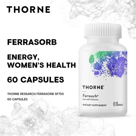 Thorne Research Ferrasorb 60 Capsules (BBE: 10/2023) | Shopee Philippines