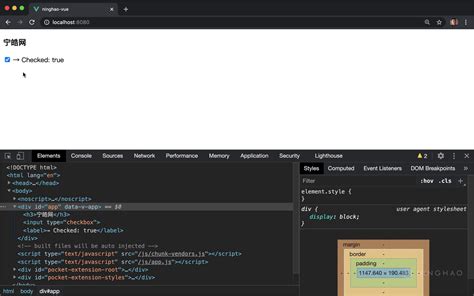 复选框（checkbox）《 vue js 前端应用 3：表单元素 》 宁皓网