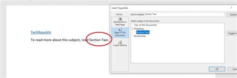 how to insert absolute and relative hyperlinks in a microsoft word