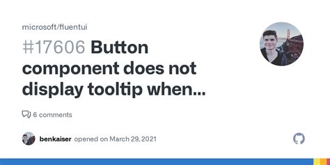 Button Component Does Not Display Tooltip When Disabled · Issue 17606