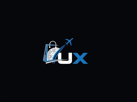 Creative Ux Global Logo Stylish Traveling Ux Logo Design Vector Art At Vecteezy