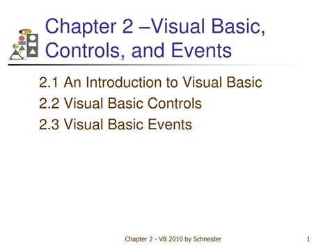 PPT Chapter Visual Basic Controls And Events PowerPoint Presentation ID