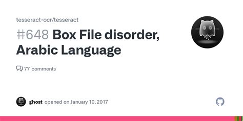 Box File Disorder Arabic Language Issue Tesseract Ocr Tesseract Github