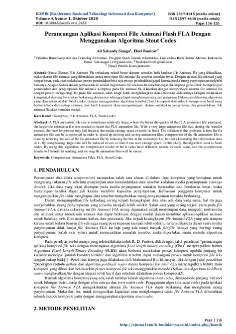Pdf Perancangan Aplikasi Kompresi File Animasi Flash Fla Dengan Menggunakan Algoritma Stout