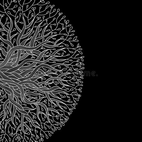 Frame With Tree For Your Design Stock Vector Illustration Of Mandala Root 107379405