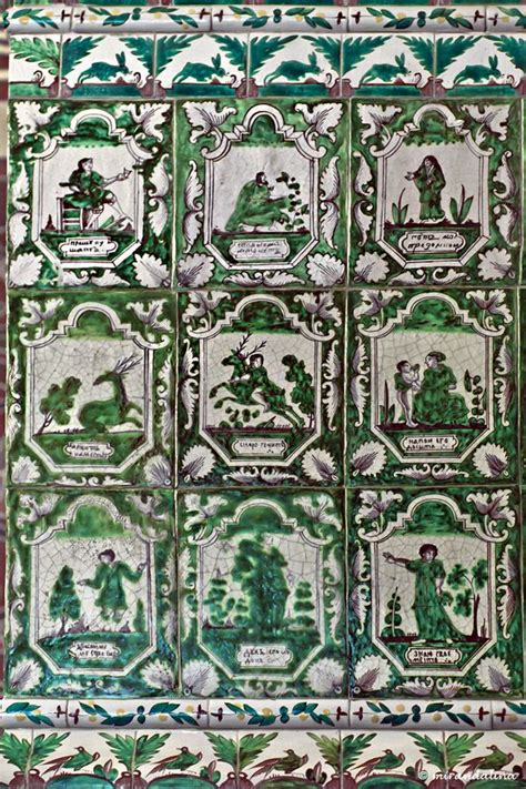 Печные изразцы палат Юсуповых в Москве | Tiles, Museum, Pattern