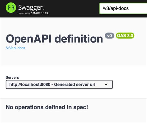 Springboot 3 And Springdoc Openapi 3 Swagger Impl No Operation Defined In Spec” Error By