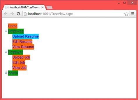 Treeview Control In Aspnet