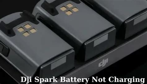 DJI Spark Battery Not Charging Settings Help