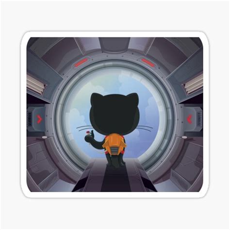 git github animation sticker sticker for sale by developerfriday