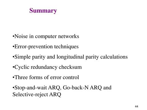 Ppt Chapter 6 Errors Error Detection And Error Control Powerpoint